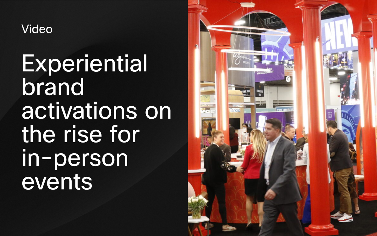 Experiential brand activations on the rise for in-person events ...