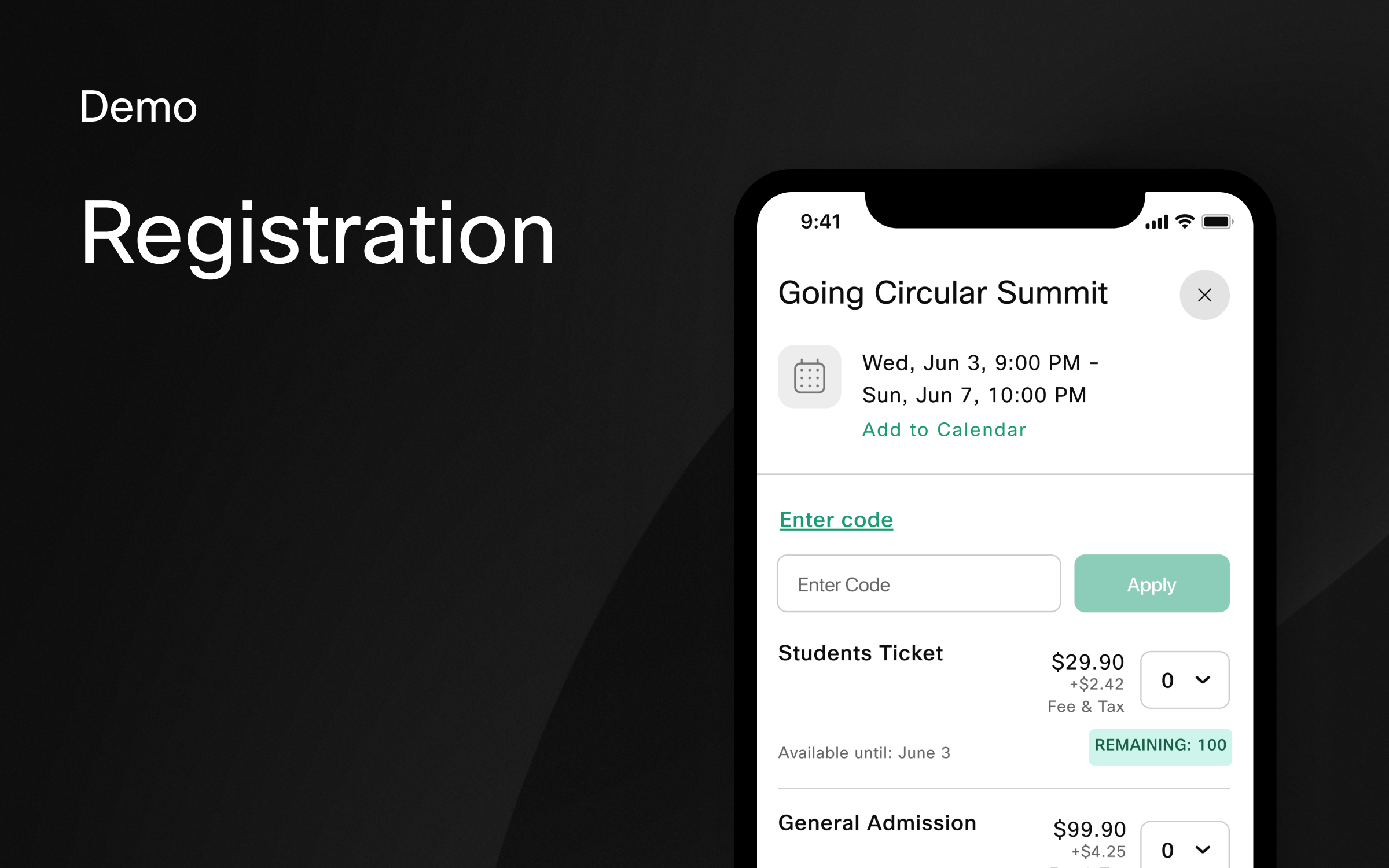 Registration | Webex Events (formerly Socio)
